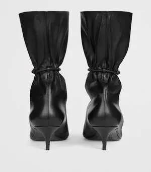 Balmain Lambskin Sphynx Ankle Boots