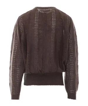 MAGLIANO Floral Embroidery Knit Top