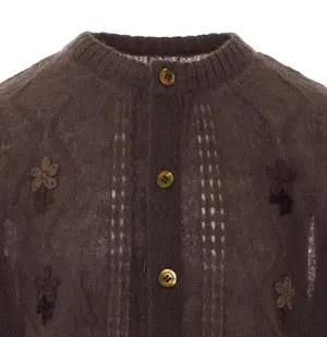 MAGLIANO Floral Embroidery Knit Top