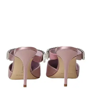Manolo Blahnik Embellished Pointed-toe Mules