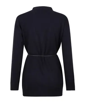 Peserico Long-sleeved Belted Cardigan
