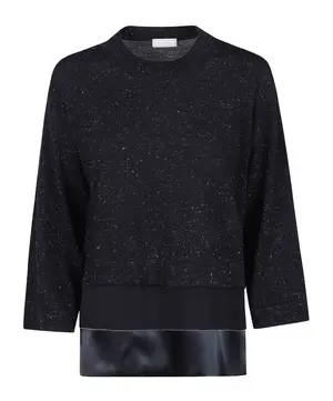 Peserico Long-sleeved Panelled Jumper