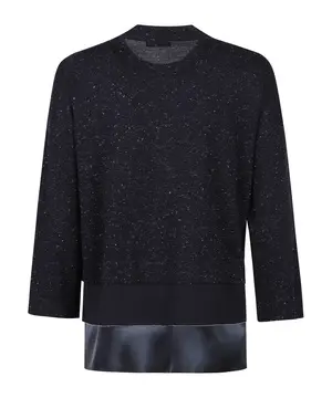 Peserico Long-sleeved Panelled Jumper