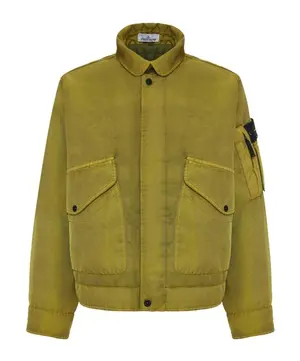 Stone Island Long-sleeved Casual Jacket With Patch Pockets