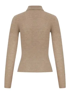 Max Mara Long Sleeve Ribbed Knit Top - No