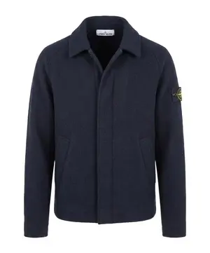 Stone Island Long-sleeved Button-down Jacket