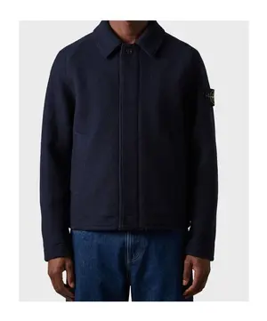 Stone Island Long-sleeved Button-down Jacket