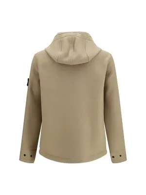 Stone Island Hooded Toggle Fastening Jacket