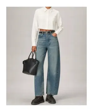 Alexander Wang Vintage Effect Straight Leg Jeans