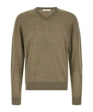 THE ROW Thamm V-neck Sweater - Green