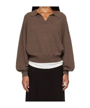 LISA YANG Katriel Collared Knitted Sweater