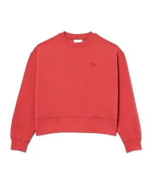 Lacoste Loosefit Cotton Sweatshirt - Red