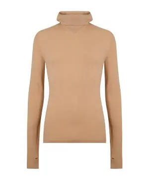 Bottega Veneta Turtleneck Fine Knit Jumper - Nude