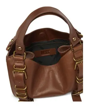 DIESEL® D-one-small Top-handle Bag In Treated Leather