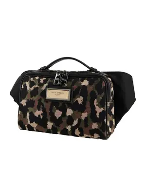 Dolce & Gabbana Large Camouflage Canvas Bag