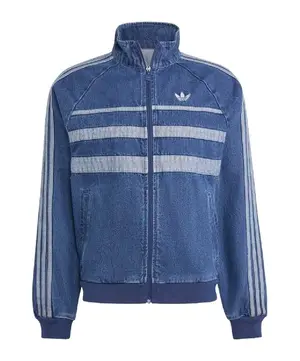 ADIDAS ORIGINALS Standcollar Cropped Jacket - Blue