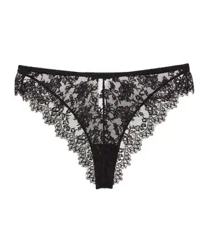 Dolce & Gabbana Solid-color Lace Panties - Black