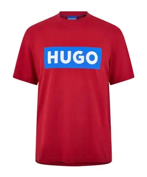 Hugo Boss Eyecatching Shortsleeve Top - Red