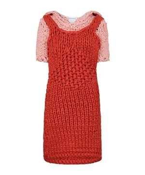 Bottega Veneta Knitted Dress - Red