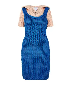 Bottega Veneta Knitted Dress - Blue