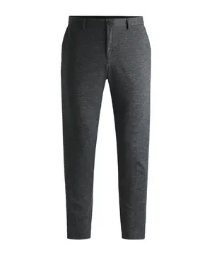 Hugo Boss Cropped Casual Trousers - Grey