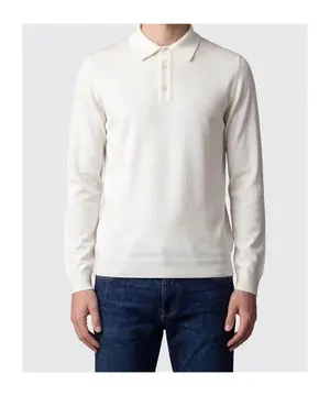 ROBERTO COLLINA Longsleeve Fineknit Polo Top