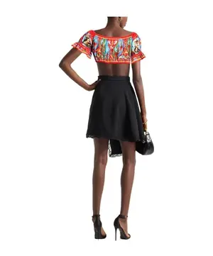 Dolce & Gabbana Off-the-shoulder Short Sleeve Top