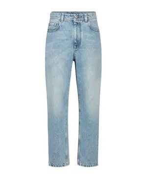 Brunello Cucinelli Mid- Denim Tapered Pants