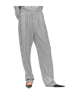 TOM FORD Striped Tailored Trousers - Gray
