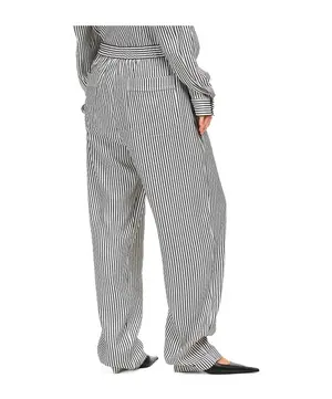 TOM FORD Striped Tailored Trousers - Gray