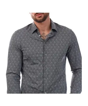 Emporio Armani Darkgrey Longsleeve Shirt - Black