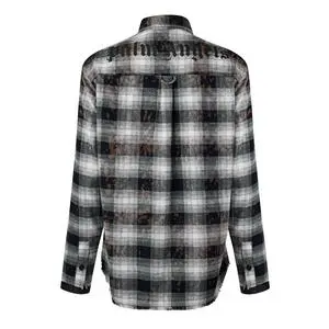 Palm Angels Plaid Longsleeve Collared Shirt