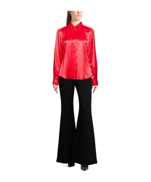 Dolce & Gabbana Solid-color Satin Long-sleeve Shirt