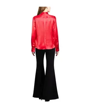 Dolce & Gabbana Solid-color Satin Long-sleeve Shirt