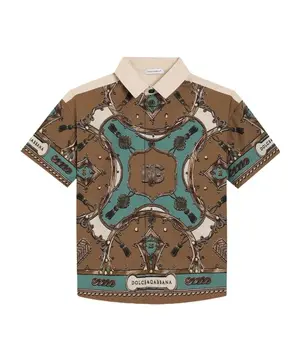 Dolce & Gabbana Printed Short Sleeve Shirt