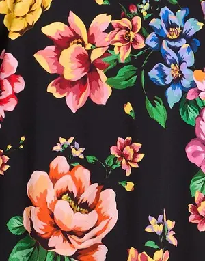 Dolce & Gabbana Floral Print Long Sleeve Dress