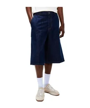 AMI Paris Loose Fit Denim Bermuda Shorts