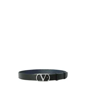Valentino Garavani VALENTINO Grained Leather Belt No