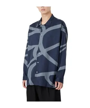 Emporio Armani Print Long Sleeve Shirt