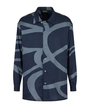 Emporio Armani Print Long Sleeve Shirt