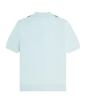 Fred Perry Stripe Zipped Short-sleeve Polo Shirt