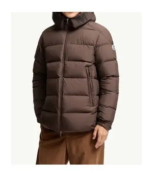 Moncler Orvelle Hooded Down Jacket - Brown
