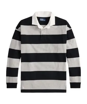 Polo Ralph Lauren Stripe Rugby Shirt - Black