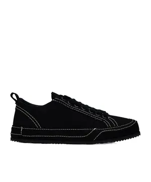REPRESENT Lightweight Canvas Trainers - Black