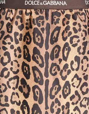 Dolce & Gabbana Leopard Print Flare Skirt