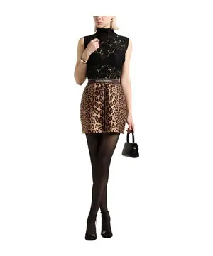 Dolce & Gabbana Leopard Print Flare Skirt