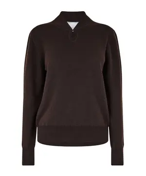 Bottega Veneta Simple Knitted Sweater - Black