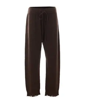 UMA WANG Drawstring Knit Casual Pants