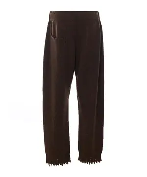UMA WANG Drawstring Knit Casual Pants