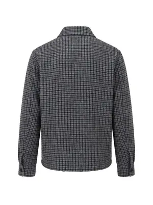 Moncler Plaid Long Sleeve Casual Jacket - Black